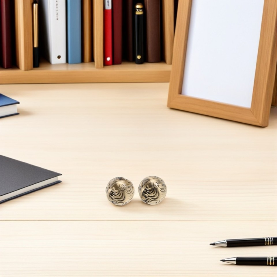 1 Pair Chinese Massage Balls For Hands: Traditional Wood Baoding Balls ...