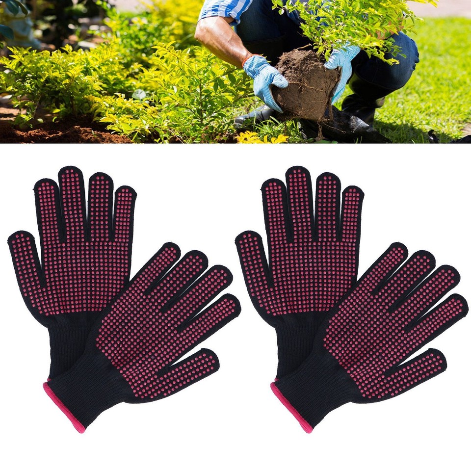 2 Pairs Cut Resistant Gloves Kitchen Gardening Safety for Wood Carving ...