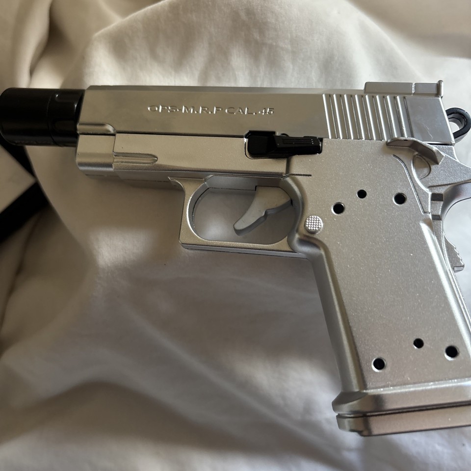 .45 Cal Slide Action OPS Gun Pistol Shape Jet Torch Lighter Squid Games ...