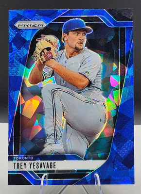 2025 Panini Prizm - Trey Yesavage, Trey Yesavage #81 Blue Ice Prizm (RC ...
