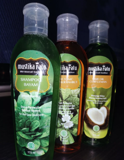 Hair Care Set MUSTIKA RATU Hair Loss Treatment 175ml Package 3 bottle ...
