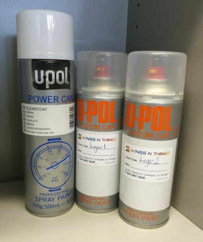 U-POL Spray Paint FOR ALFA ROMEO ROSSO COMPETIZIONE 134/B 400ML& LAC 3 ...