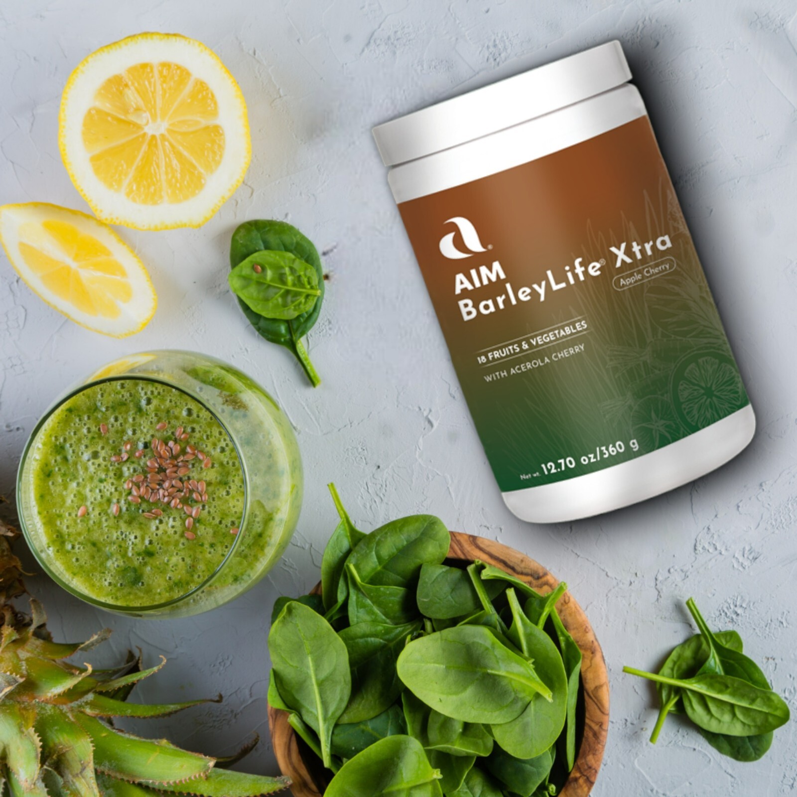 AIM Barley Life Xtra Immune Boost BarleyLife 80 servings 4.5g each ...