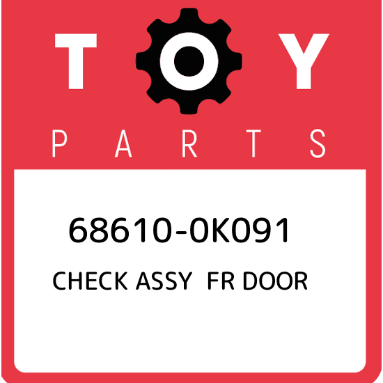 68610-0K091 Toyota Check assy fr door 686100K091, New Genuine OEM Part ...