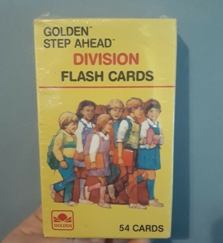 Golden Step Ahead - Division Flash Cards - Vintage 1984 - Brand New ...