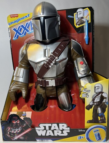 Imaginext Star Wars The Mandalorian XXL Figure 16+ Inch with Launcher ...