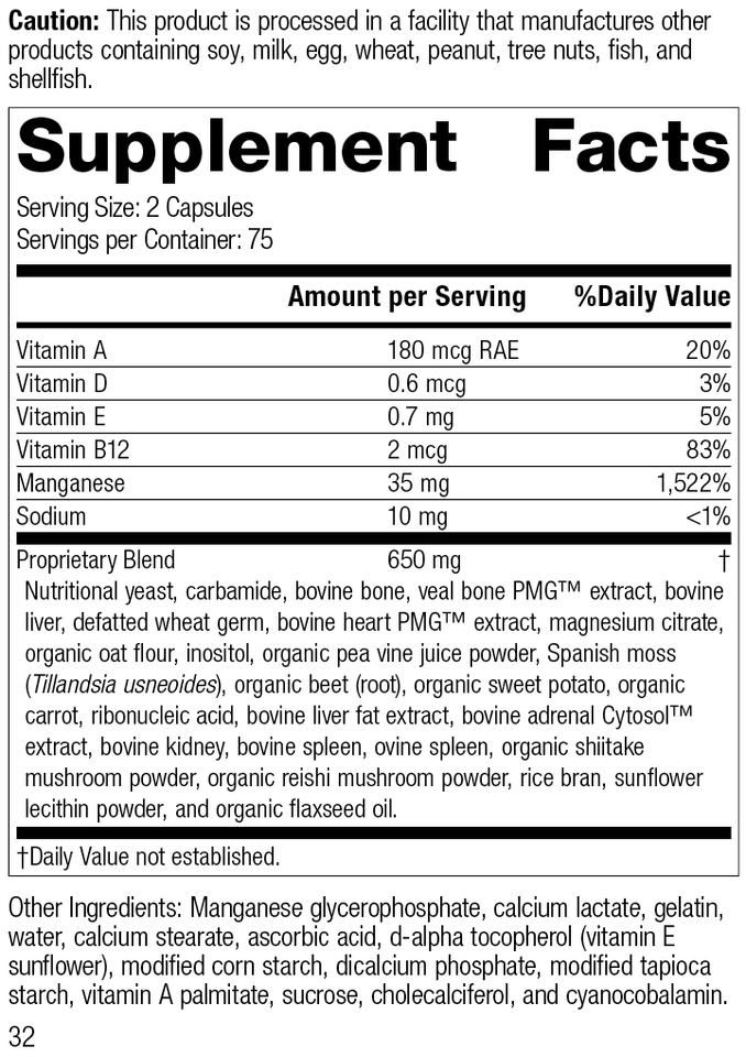 Standard Process Ligaplex II Whole Food RNA Supplement, 150 Capsules | eBay
