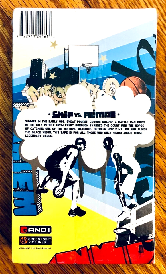 AND 1 PLAYGROUND LEGENDS—2003 SKIP VS ALIMOE BATTLE TAPE VHS—BASKETBALL ...