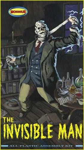 MOEBIUS - The Invisible Man Model Kit - Plastic Model Figure Kit (903 ...