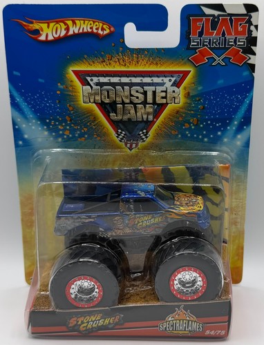 Hot Wheels Monster Jam Stone Crusher Spectra Flames Truck 1:64 Diecast ...