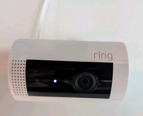 Ring Indoor Cam 5UM4E5 1080p HD Wi-Fi Security Camera 2-Way Talk White ...