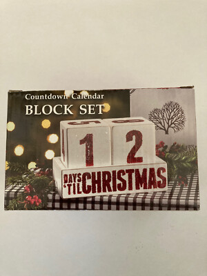 Block Countdown - Day 'Til Christmas | eBay