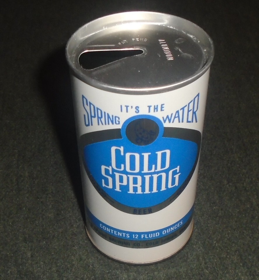 RARE Minnesota Cold Spring Beer "Aluminum" Plain Ring Pull Top Beer Can ...