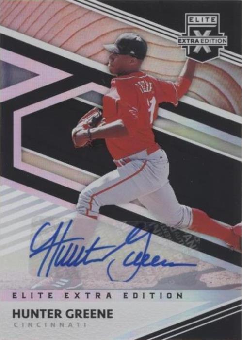 2020 Panini Elite Extra Edition - Hunter Greene #107 Signatures (AU, RC ...