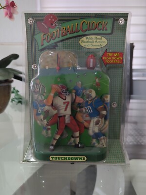 The Original FOOTBALL CLOCK Touchdown Action Fun-Damental Too Ltd. 1999 ...