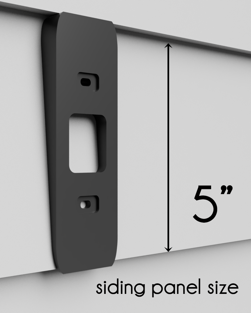 T8203 Eufy 2K dual camera vertical wedge for 5" wide siding panels 5.5 ...