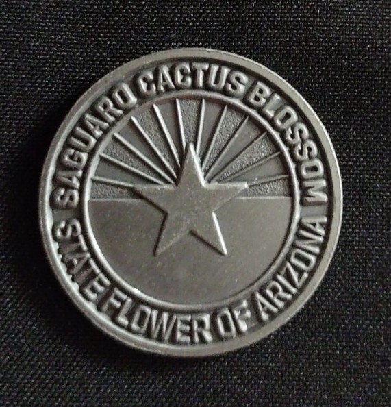 Saguaro Cactus Blossom State Flower Of Arizona National Park Coin Token ...