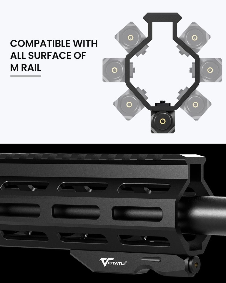 Votatu M4L-R Red Laser Sight Compatible with M-Lok Rail Surface, Ultra ...