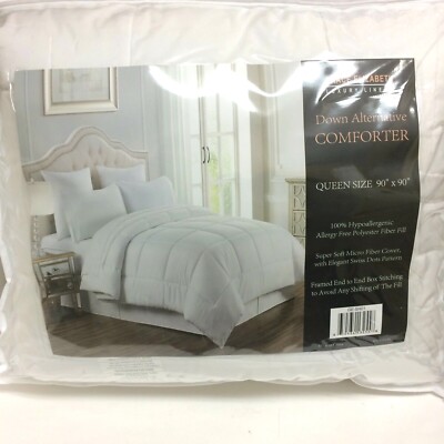 Grace Elizabeth Luxury Linens Down Alternative Comforter - QUEEN 90"x90 ...