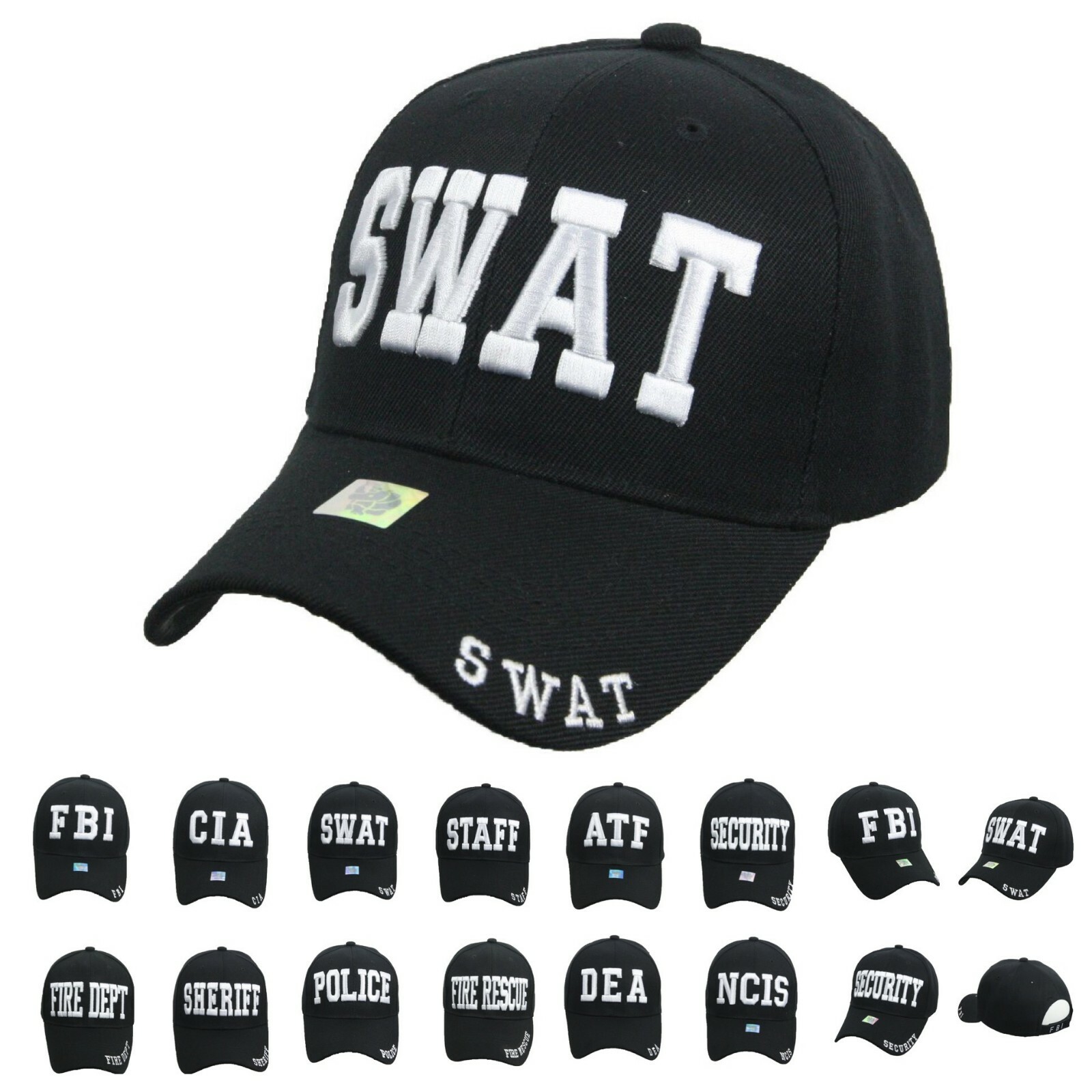 FBI CIA STAFF DEA SWAT POLICE Security NCIS ATF Hat Law Enforcement ...