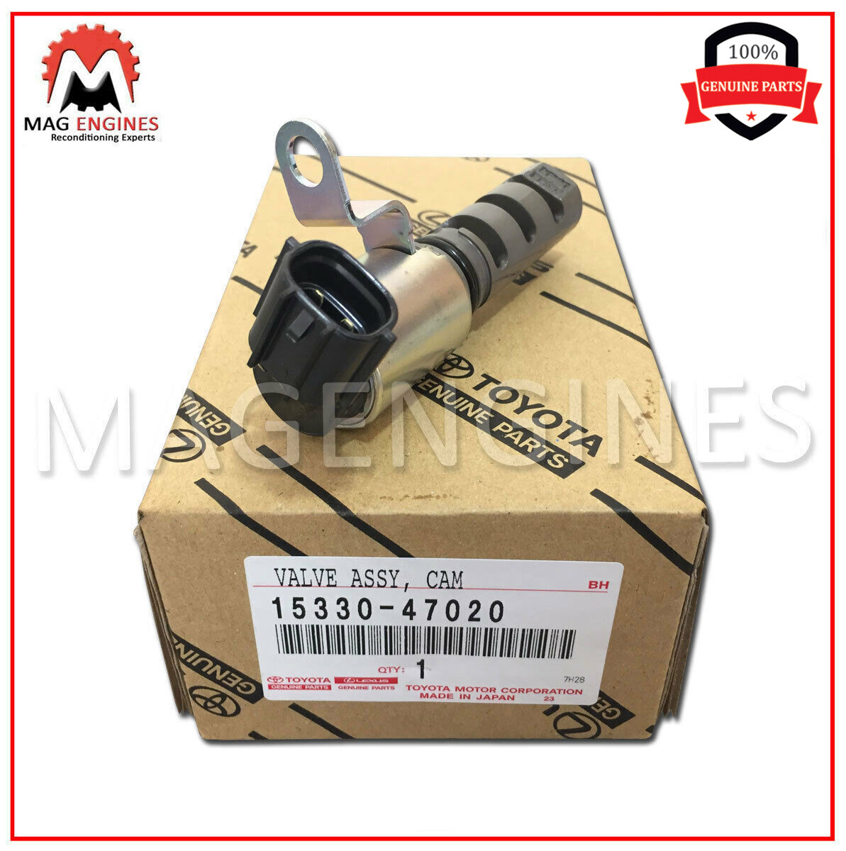 15330-47020 GENUINE OEM VALVE ASSY, CAMSHAFT TIMING OIL CONTROL ...