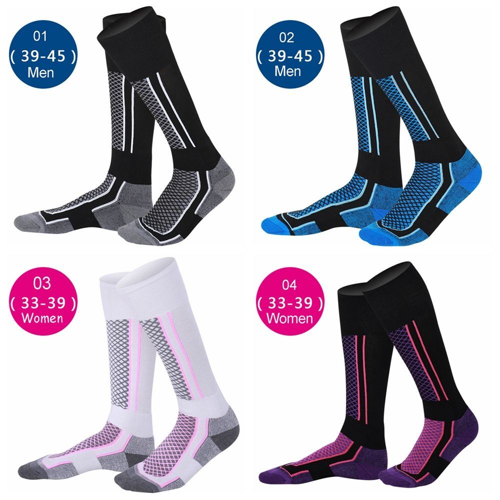 Snowboarding Winter Warm Thermal Ski Socks Knee High Breathable Thicken ...