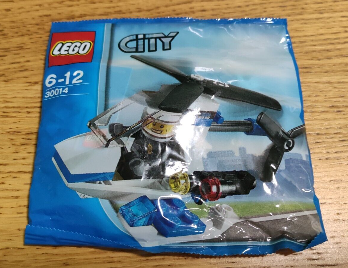 Lego 30014 City Police Helicopter new and sealed polybag 673419158459 ...