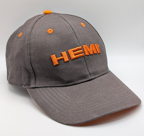 Hemi Hat Cap Unisex Gray Orange Strapback Car Trucker Dodge Cotton ...