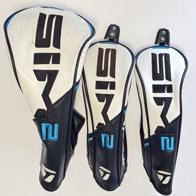 *Taylormade (SIM 2) Driver & 2 FW Covers 3pc “SET” Very Good Condition ...