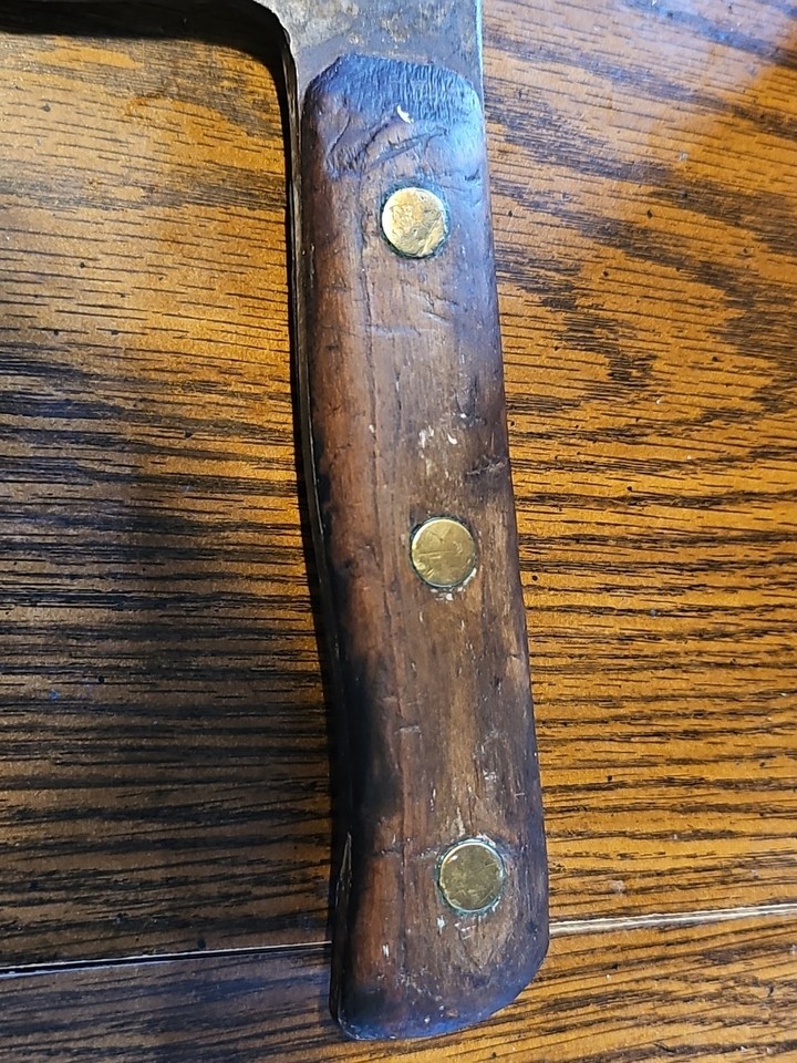 Antique Hog Splitter Meat Cleaver Large 15 inch Marked MATURI BROS ...