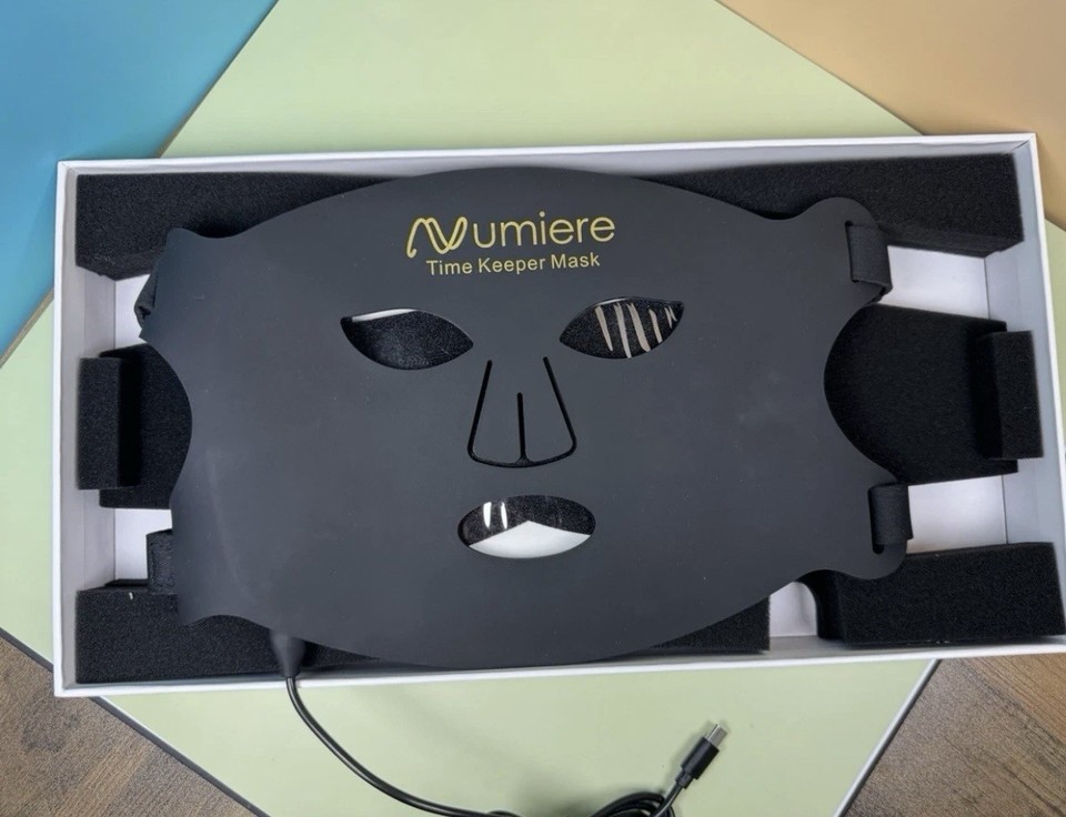 Numiere Time Keeper LED Face Mask Blue / Red / NIR Light Therapy Open ...