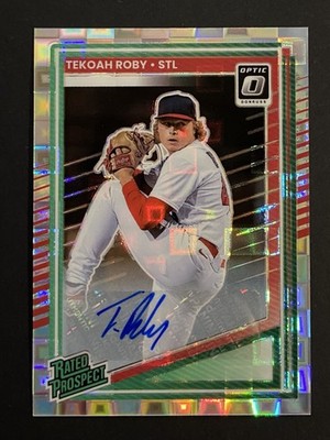2025 Donruss Baseball Tekoah Roby Rated Prospect Silver Pandora Auto ...