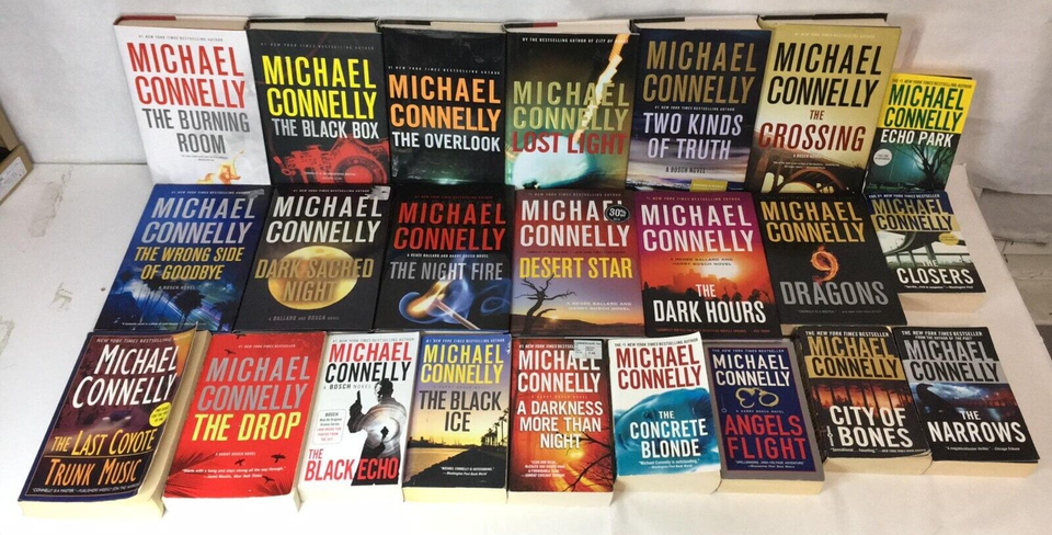 Lot of 24 Complete Harry Bosch Series Books 1-24 by Michael Connelly HC ...