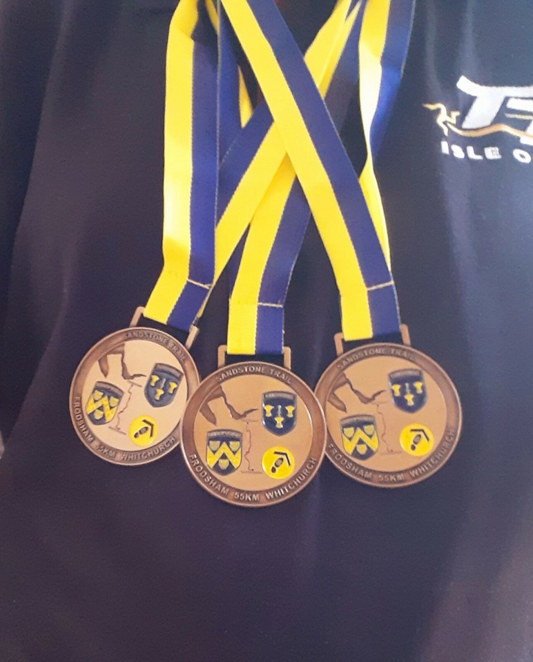 Sandstone Trail Walking Medal, heavy duty, with ribbon, specially ...