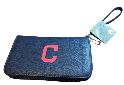 Cleveland Indians Block 'C' Zip Organizer Wallet ~ MLB Genuine ...