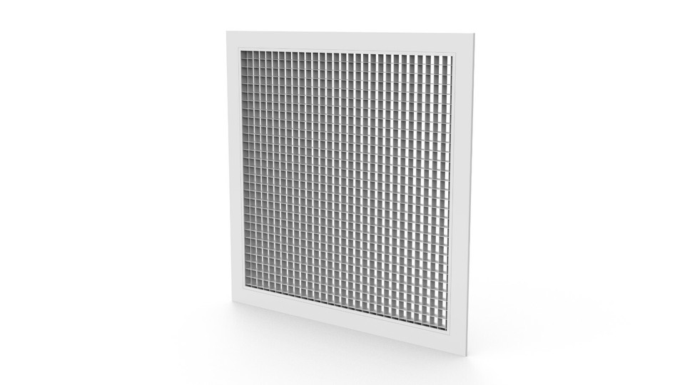 500x500mm Aluminium egg crate grille white office ceiling supply ...