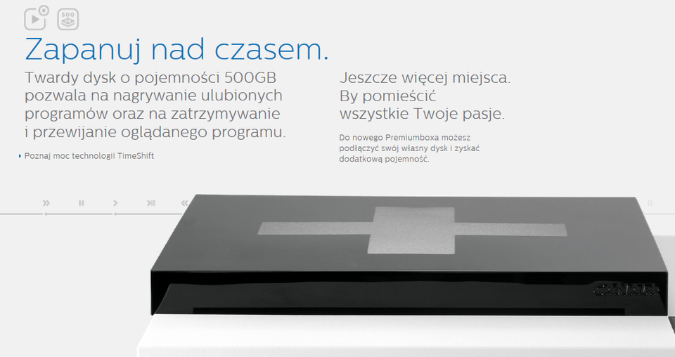 DYSK TWARDY TELEWIZJI NC+ WIFI PREMIUM BOX 500GB CYFROWY POLSAT HARD ...