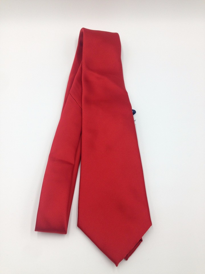 $95 John Ashford Men`S Solid Red Dress Necktie Slim Casual Neck Tie ...