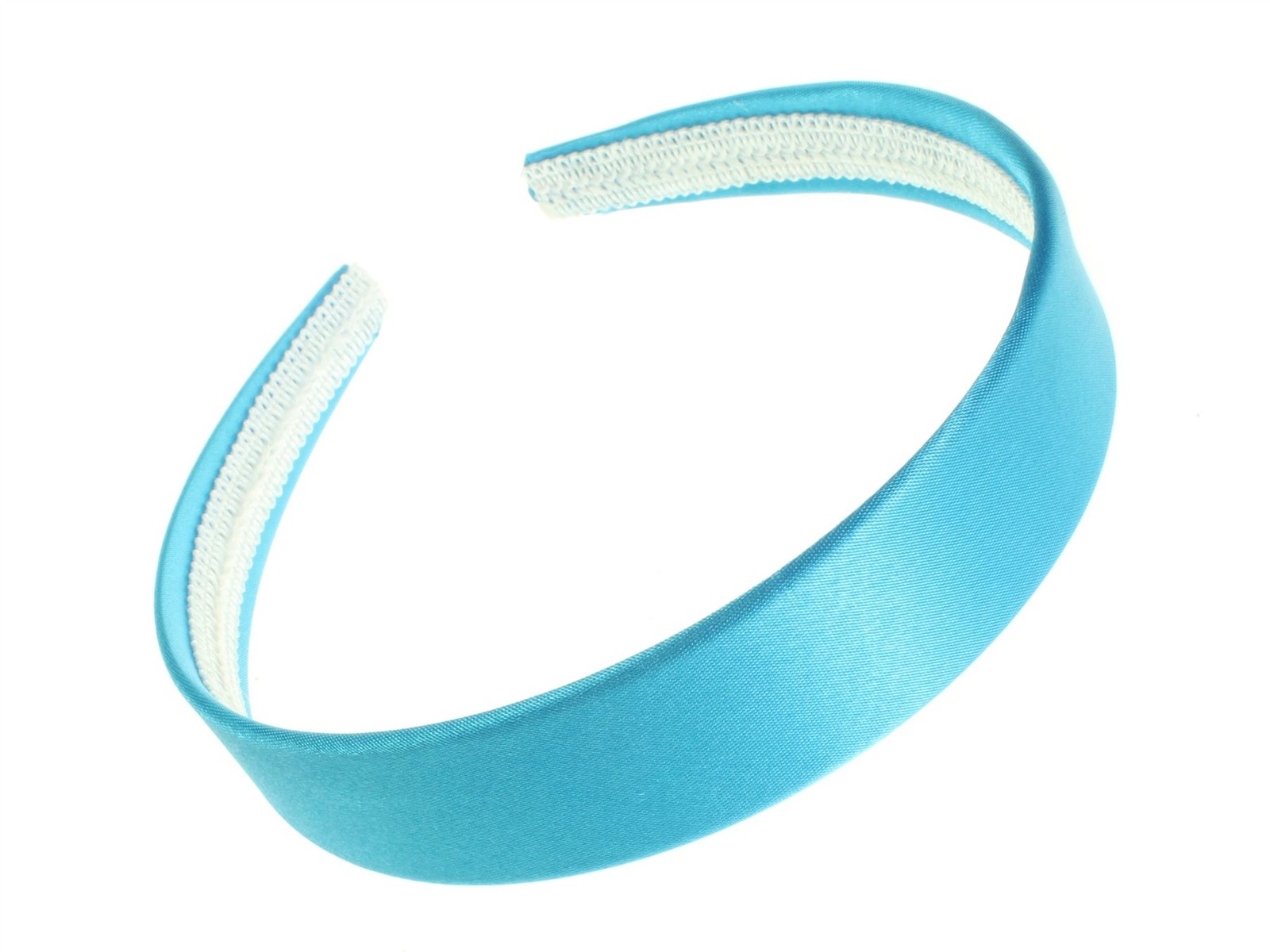 2.5cm (1") Bright Blue Satin Plastic Alice Band Hair Band Headband No ...