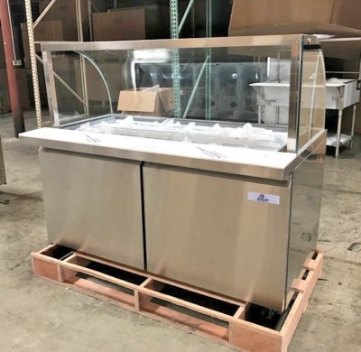 NEW 60" Commercial Cold Table Refrigerator Buffet Salad Side Fruit ...