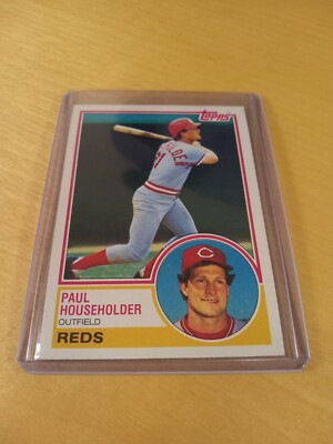 1983 Topps #34 PAUL HOUSEHOLDER Cincinnati Reds Baseball Card ...