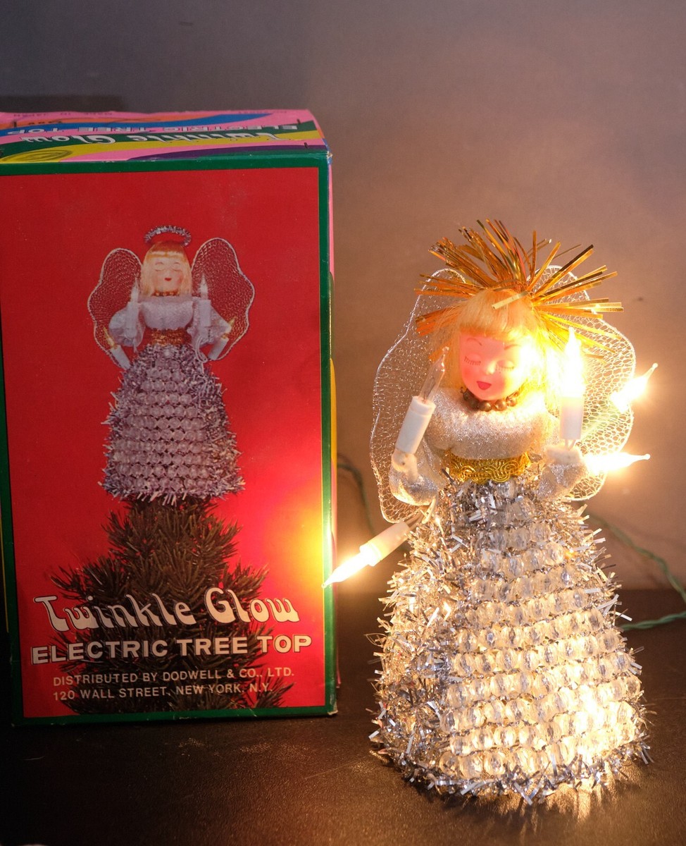 Vintage Angel Lighted Tree Top Vintage Novelty Lights