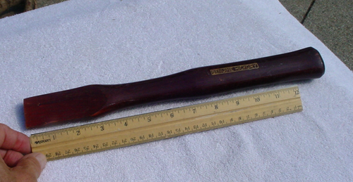 Red/Burgundy Hickory Wood Replacement Axe Hatchet Handle NOS 13-1/2" | eBay