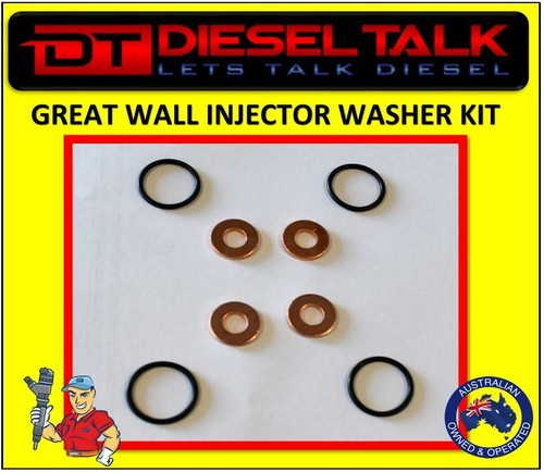 HOLDEN CAPTIVA 2.0 COMMON RAIL DIESEL INJECTOR KIT. WASHER & O'RING X 4 ...