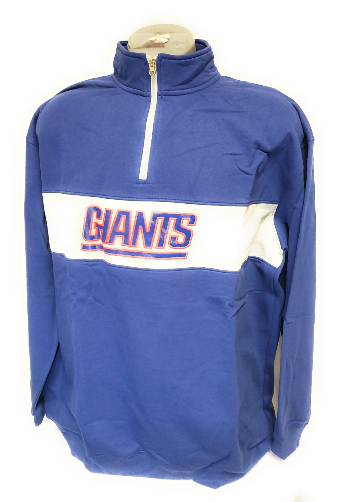 Mens Fanatics NFL New York Giants Big & Tall 1/4 Zip Football Pullover ...
