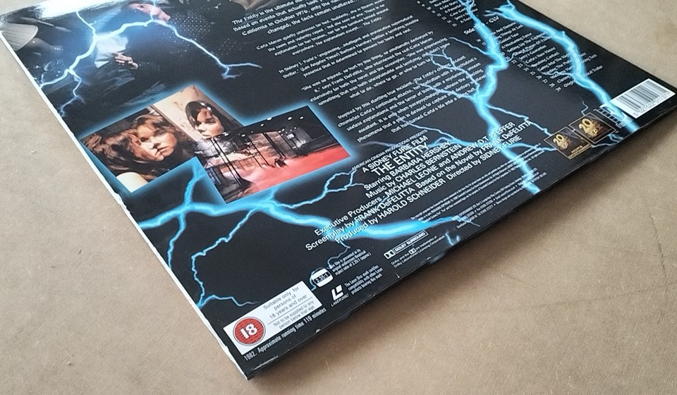 THE ENTITY Original Laserdisc PAL Horror Movie - RARE! STUNNING ...
