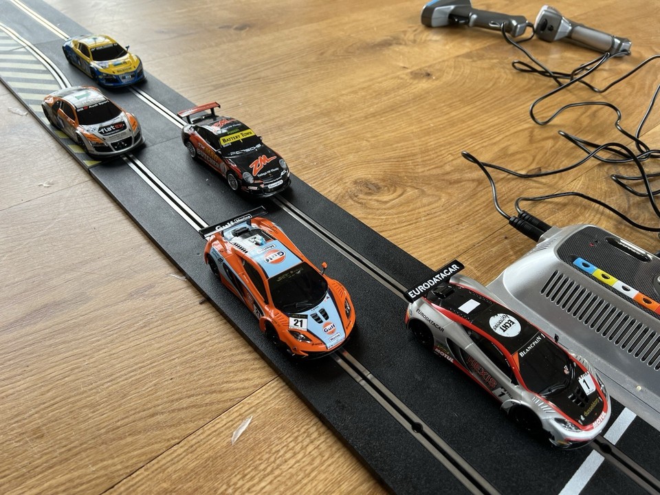Scalextric Digital Platinum C1276 6 Cars Track with add on sets and a ...