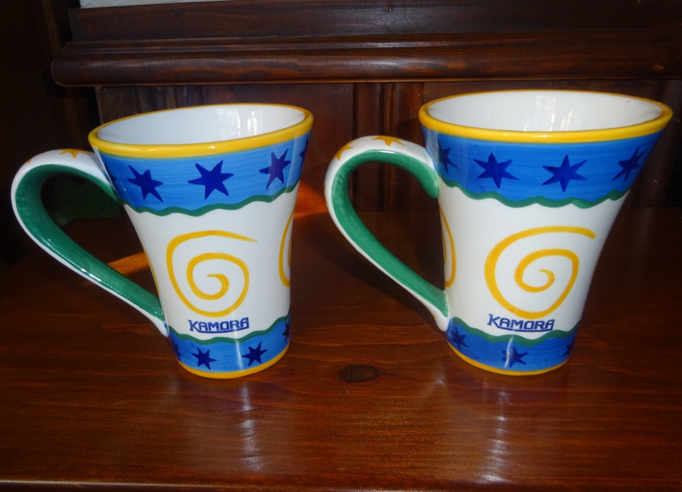 KAMORA Mexican Coffee Liqueur Coffee Mugs, 4-5/8"H x 3-3/4" Dia, 16 Oz ...