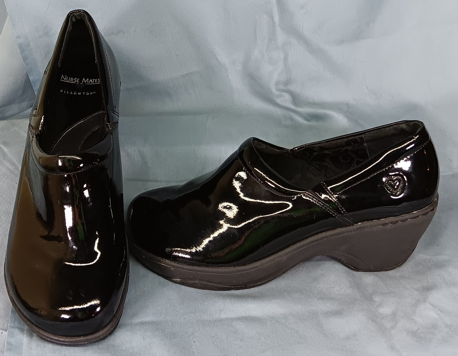 11 W NURSE MATES BRYAR PILLOW TOP NEW BLACK PATENT LOAFERS SHOES ZA783 ...