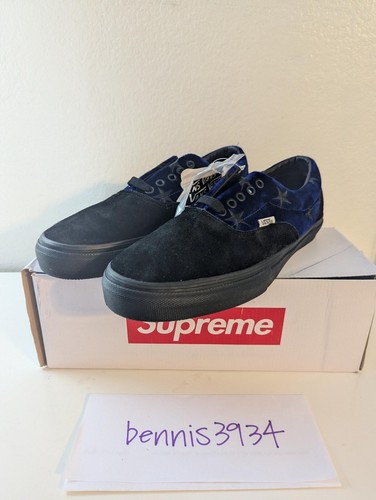 Size 10.5 - Supreme x Vans Pro Era Velvet Blue for sale online | eBay UK